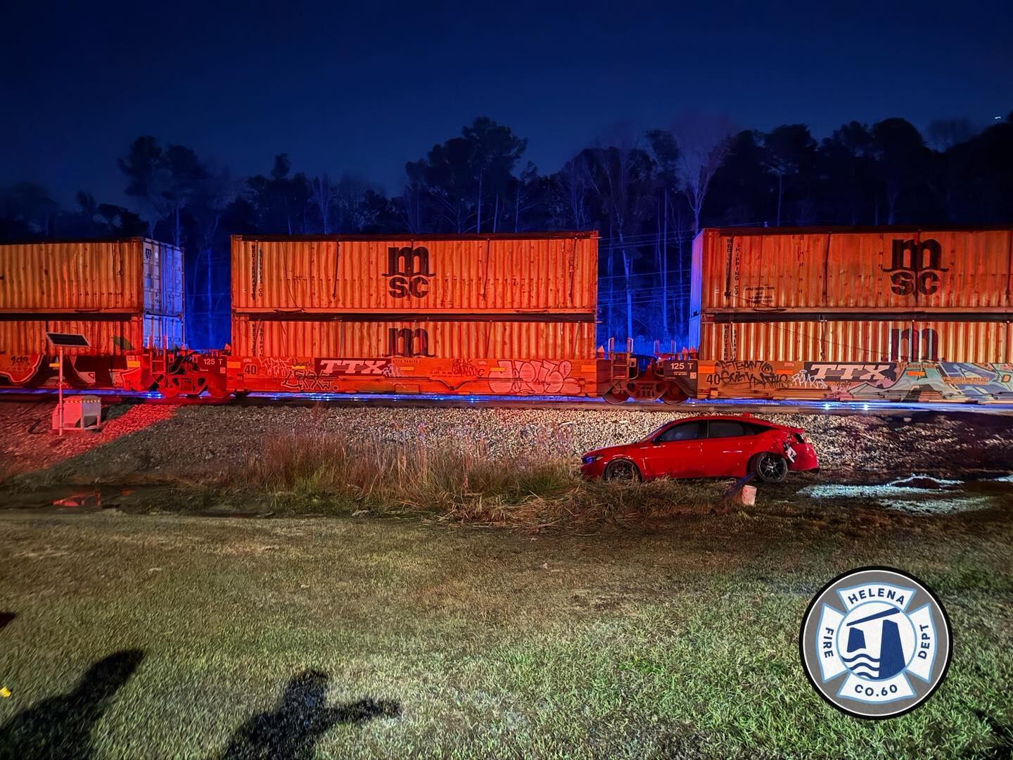 No major injuries in car vs train accident in Helena