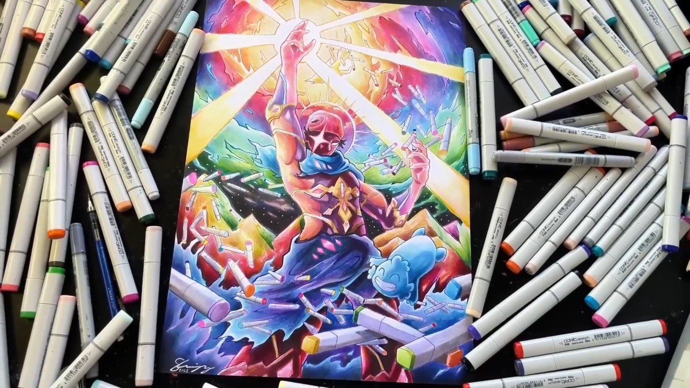 I Used Every Marker I Own in One Drawing