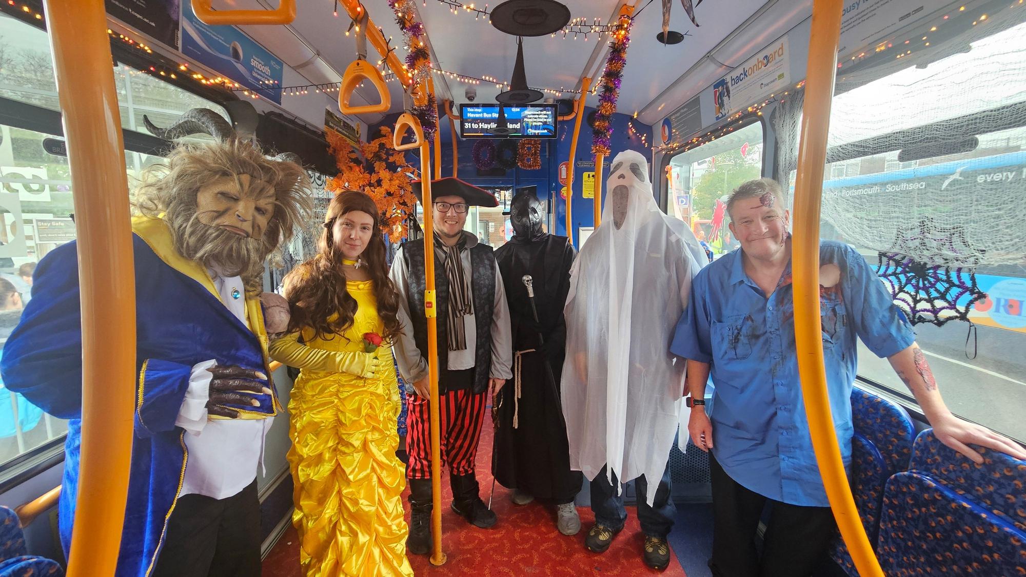 Portsmouth Halloween bus raises £309 for Alfie's Arc