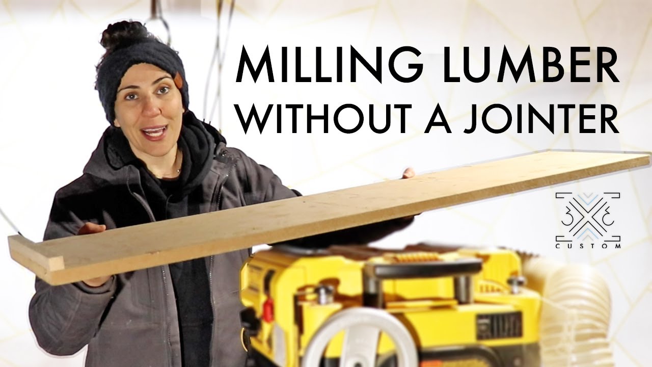 Milling rough lumber without a jointer using a few simple jigs