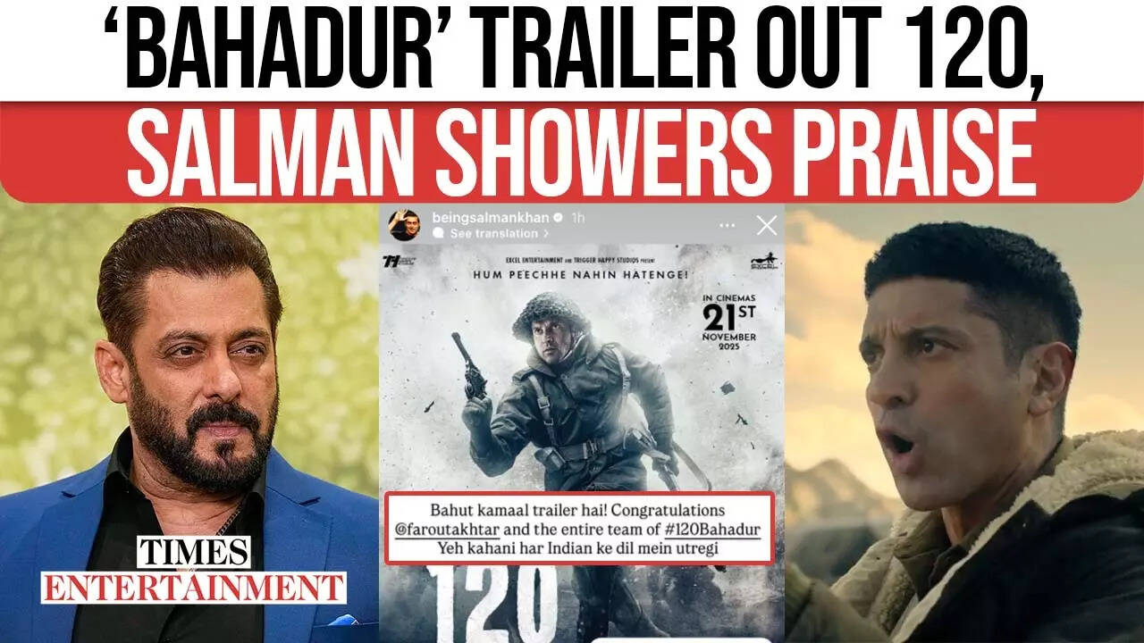 '120 Bahadur' Trailer Out, Salman Khan Praises Farhan Akhtar's Action ...