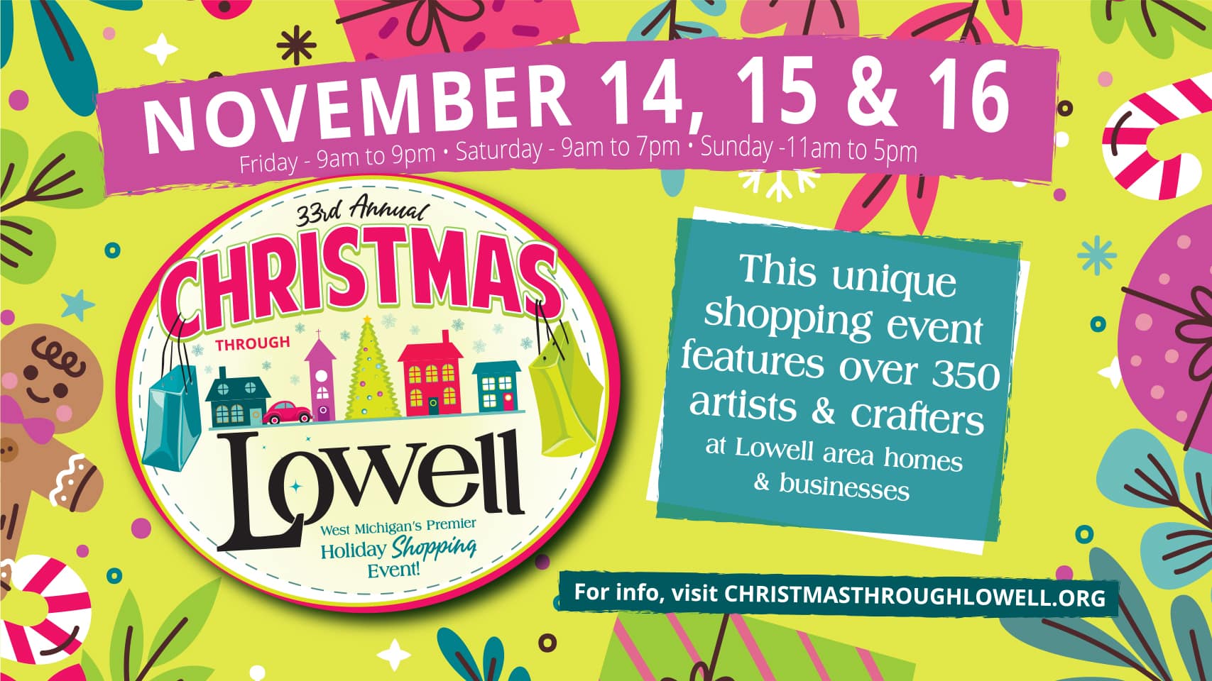 Mark Your Calendar for the 33rd Annual Christmas Through Lowell