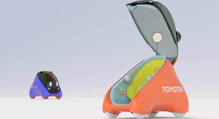 Toyota's self-driving EV bubble car for kids turns heads in Japan