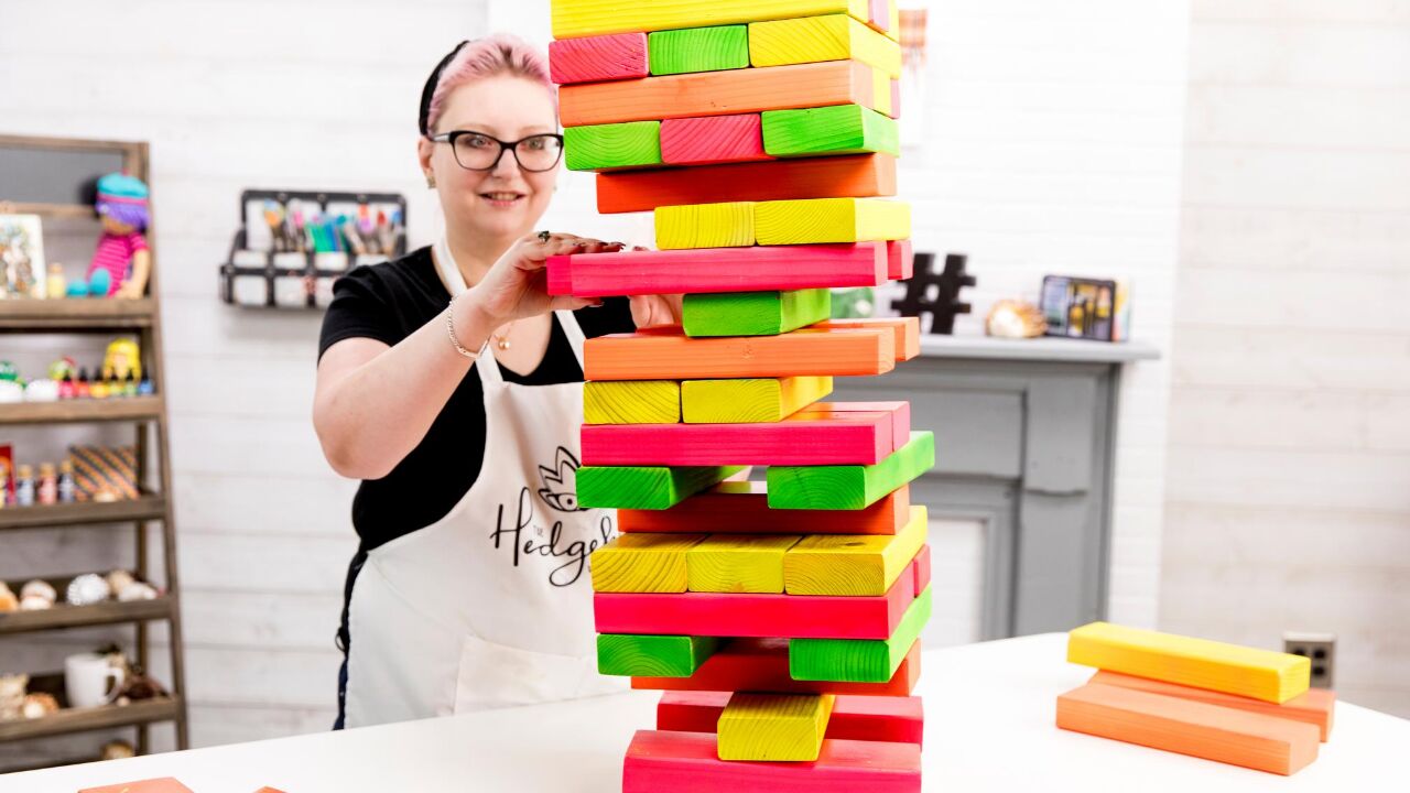 Glow In The Dark Jenga