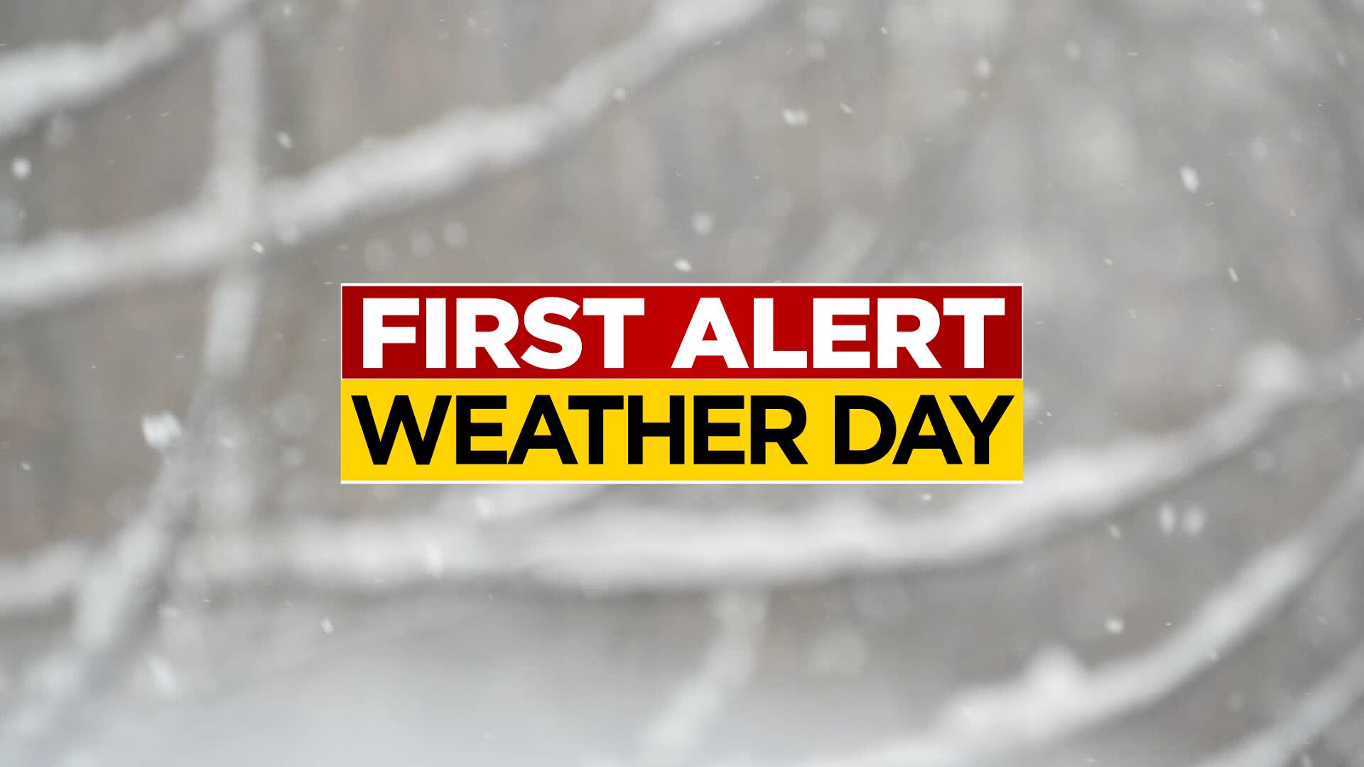 Monday is a first alert weather day