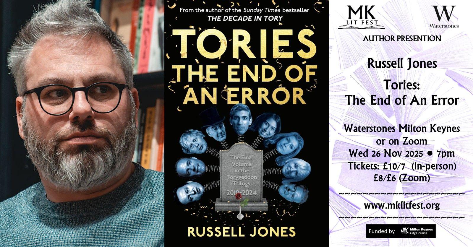 Bestselling satirist Russell Jones returns to MK Lit Fest!