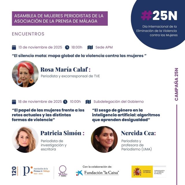 La Asamblea de Mujeres Periodistas celebra el 25N con Rosa María Calaf ...