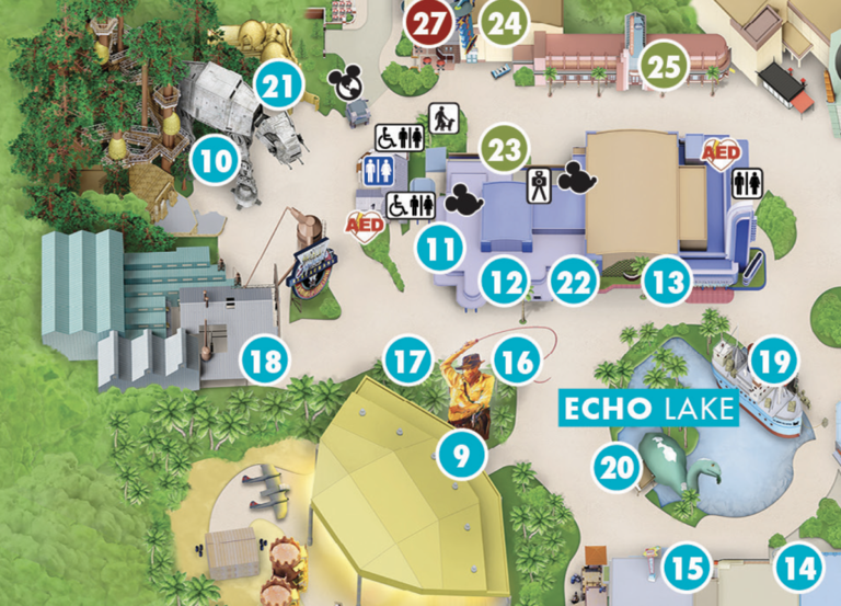 2026 Hollywood Studios map – Walt Disney World