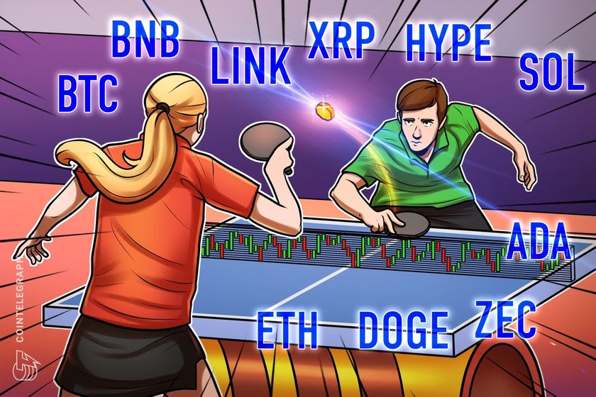 Price predictions 11/7: BTC, ETH, BNB, XRP, SOL, DOGE, ADA, HYPE, LINK, ZEC