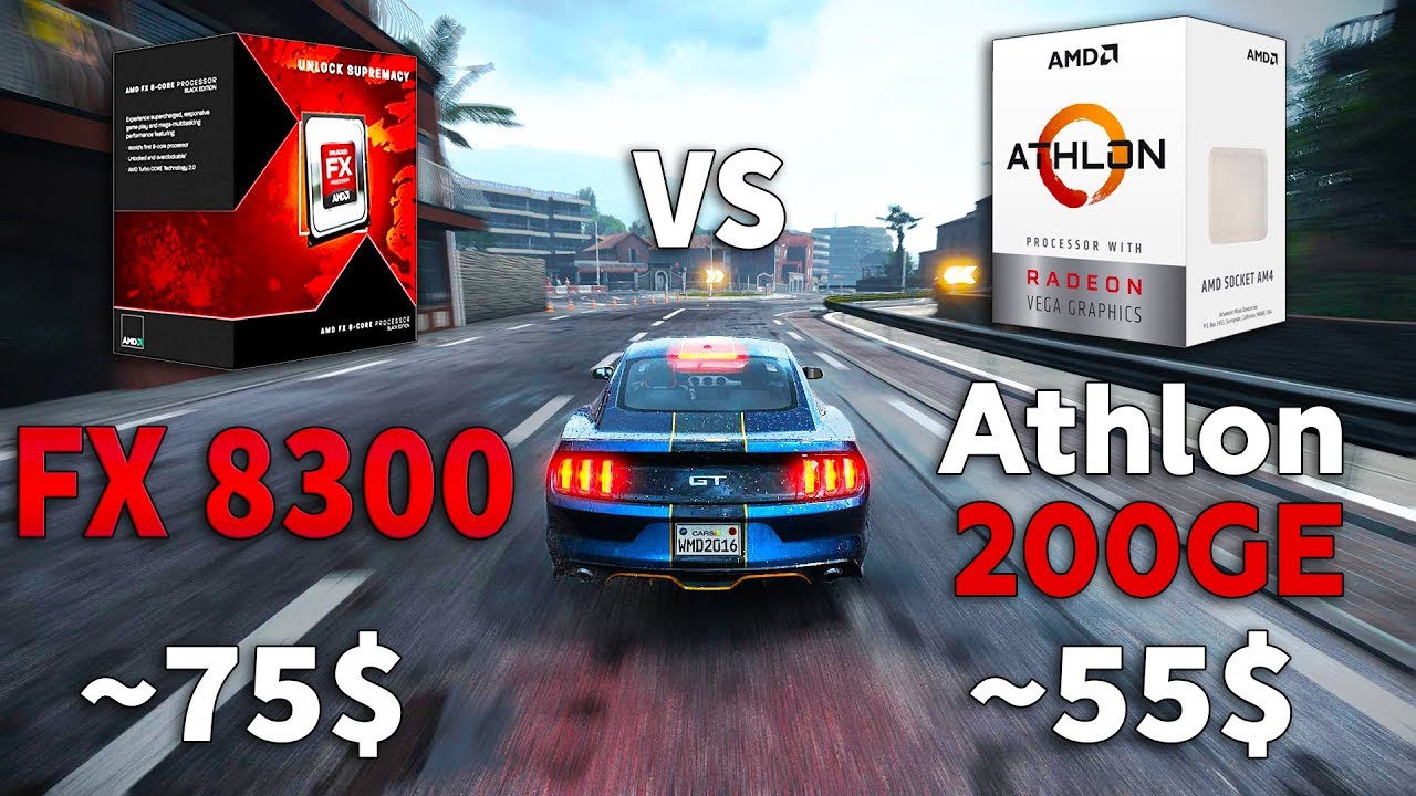 FX 8300 OC vs Athlon 200GE OC test in 8 games