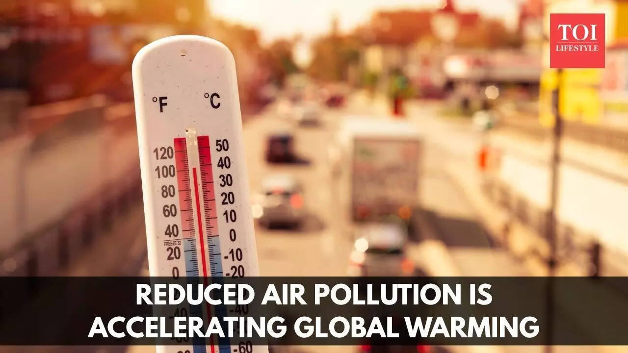 Reduced air pollution is accelerating global warming, claims study