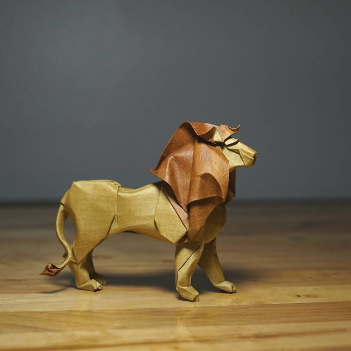 43 Curved Origami Sculptures Using A Wet-Folding Technique By Hoang ...