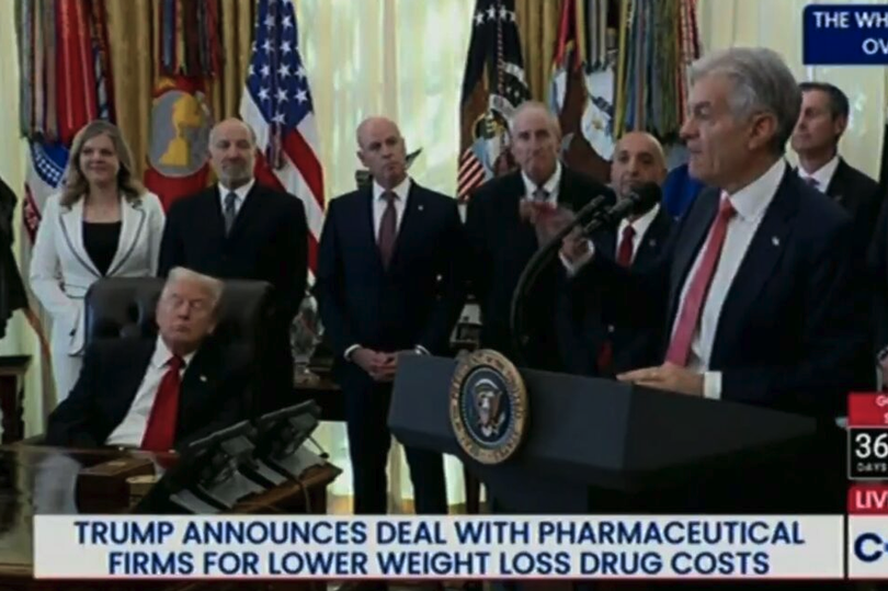 Donald Trump 'falls asleep' live on air during chaotic press conference ...