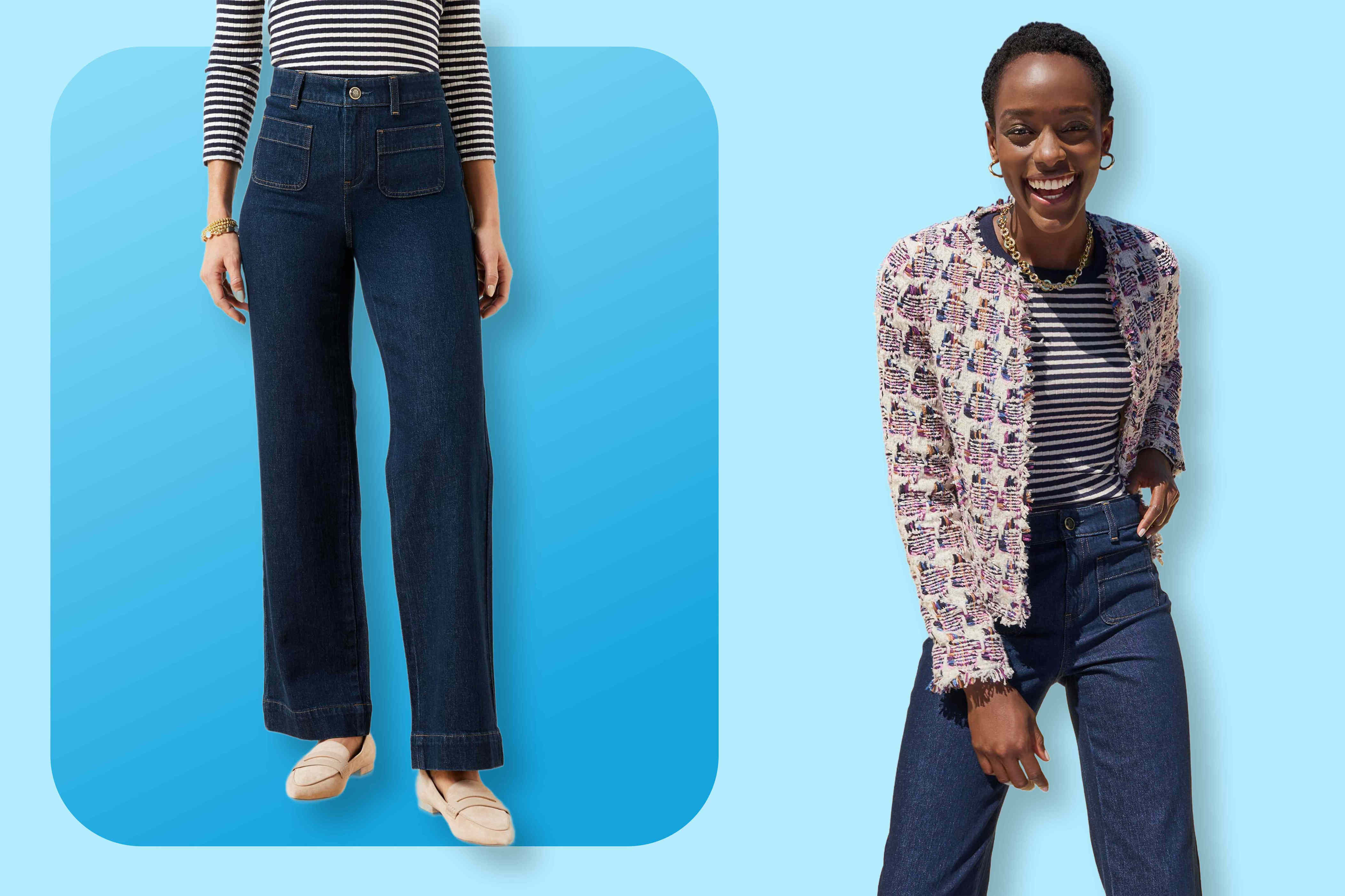 Petite Shoppers ‘Love the Way’ These Wide-Leg Trouser Jeans Fit Their ...