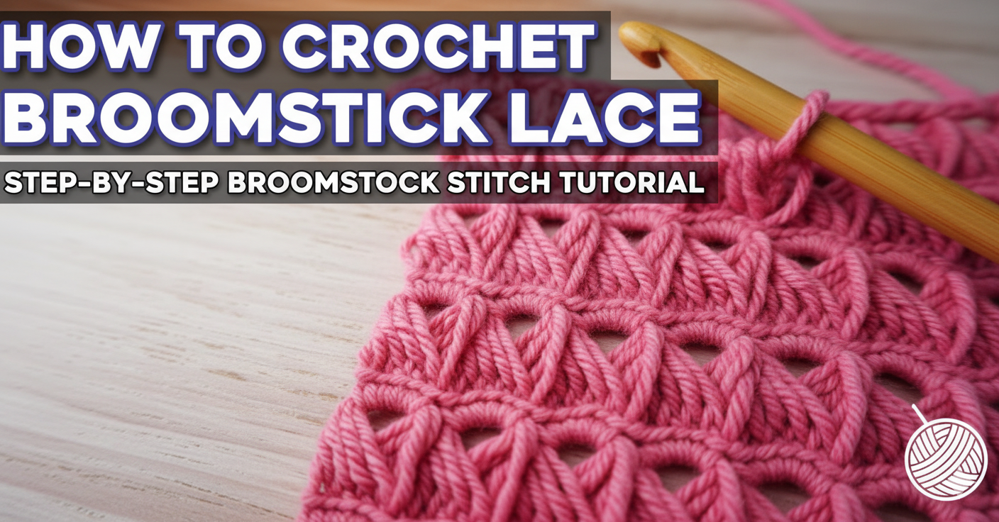 How to Crochet Broomstick Lace: Step-by-Step Broomstick Stitch Tutorial