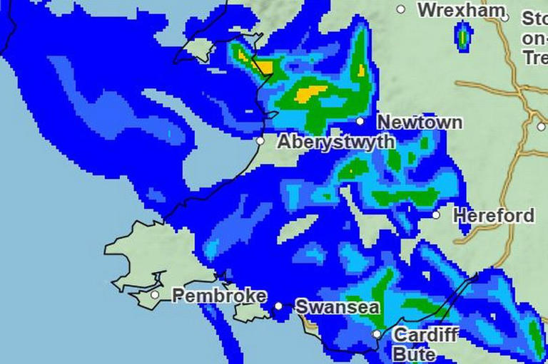 Hour-by-hour weather forecast as heavy rain hits Wales after week of ...