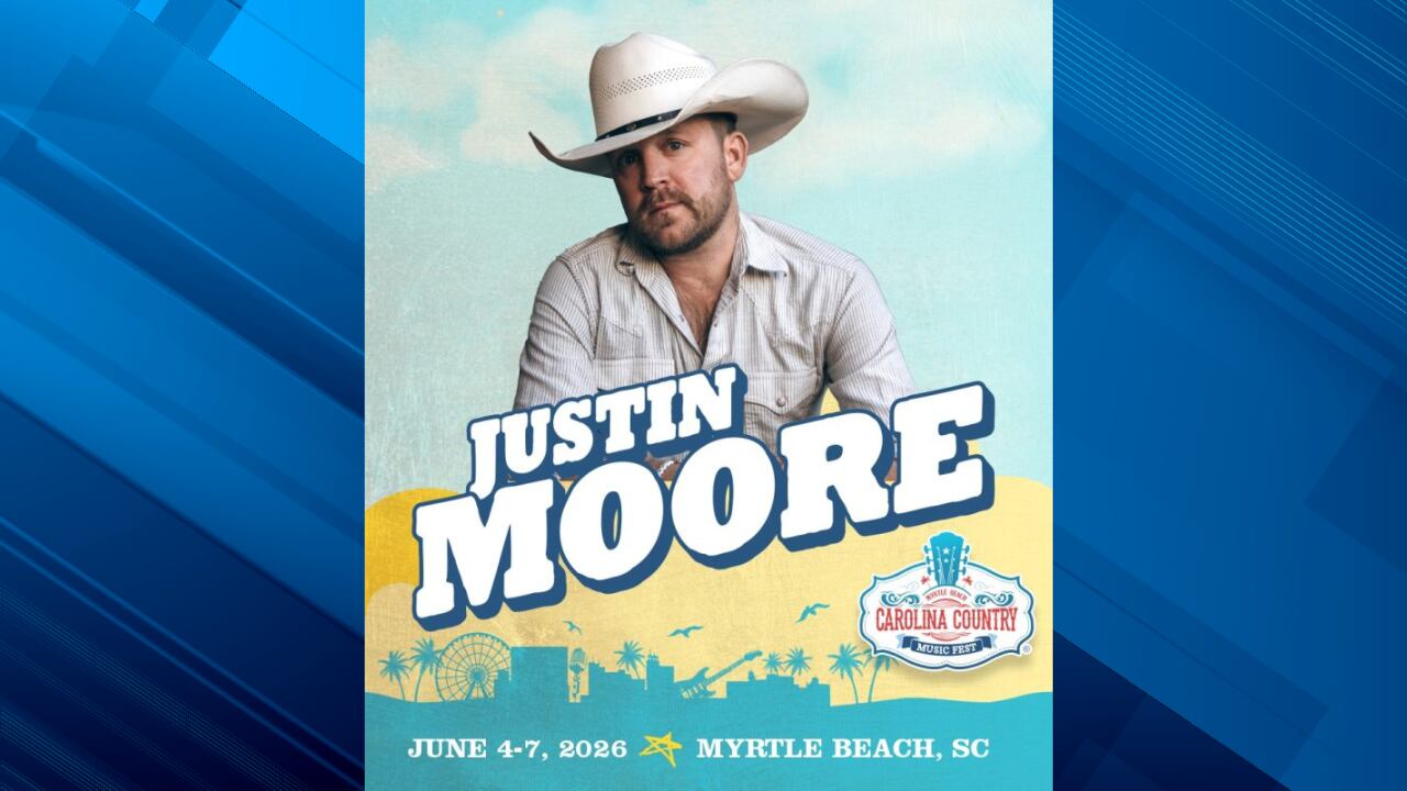 Justin Moore to make Carolina Country Music Fest debut in 2026