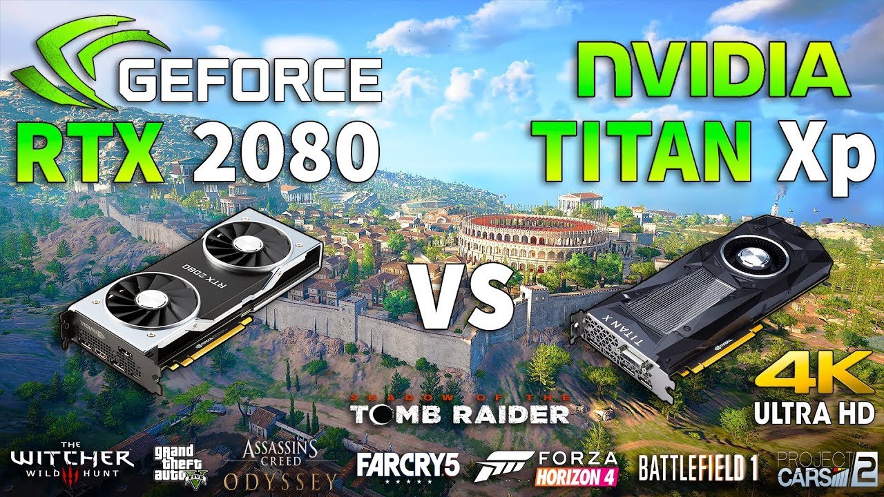 RTX 2080 vs TITAN Xp test in 8 games 4K (i7 8700k)