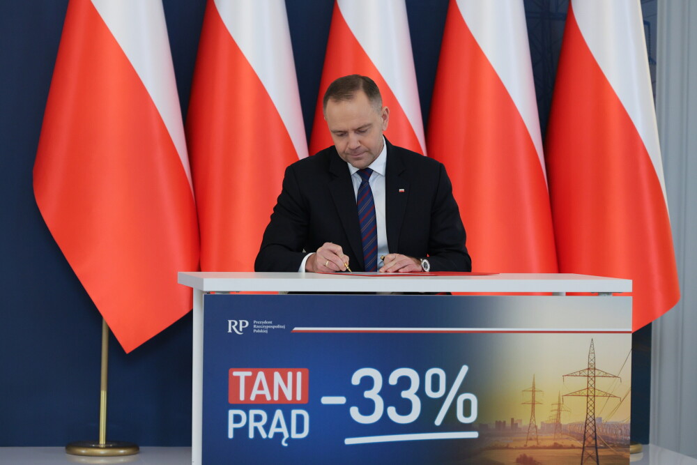 Prezydent złoży projekt ustawy obniżający ceny energii o 33 proc.