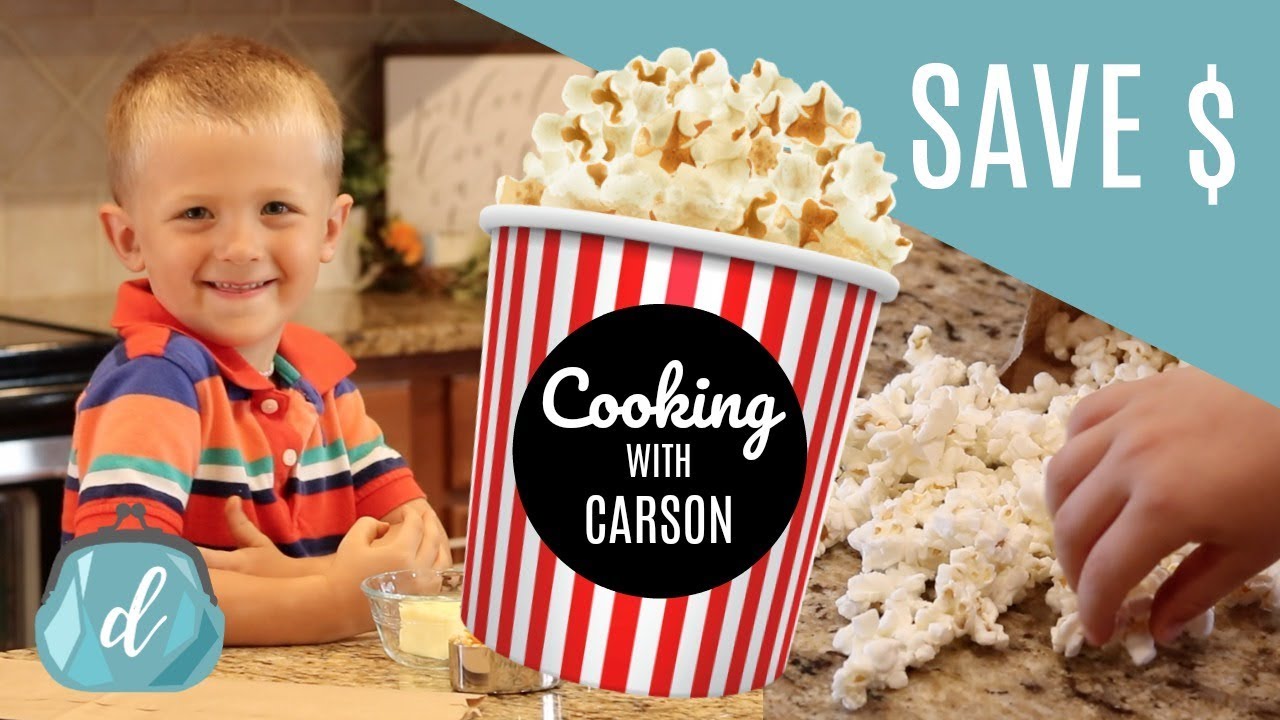 Easy & cheap snack! 🍿 DIY microwave popcorn bags