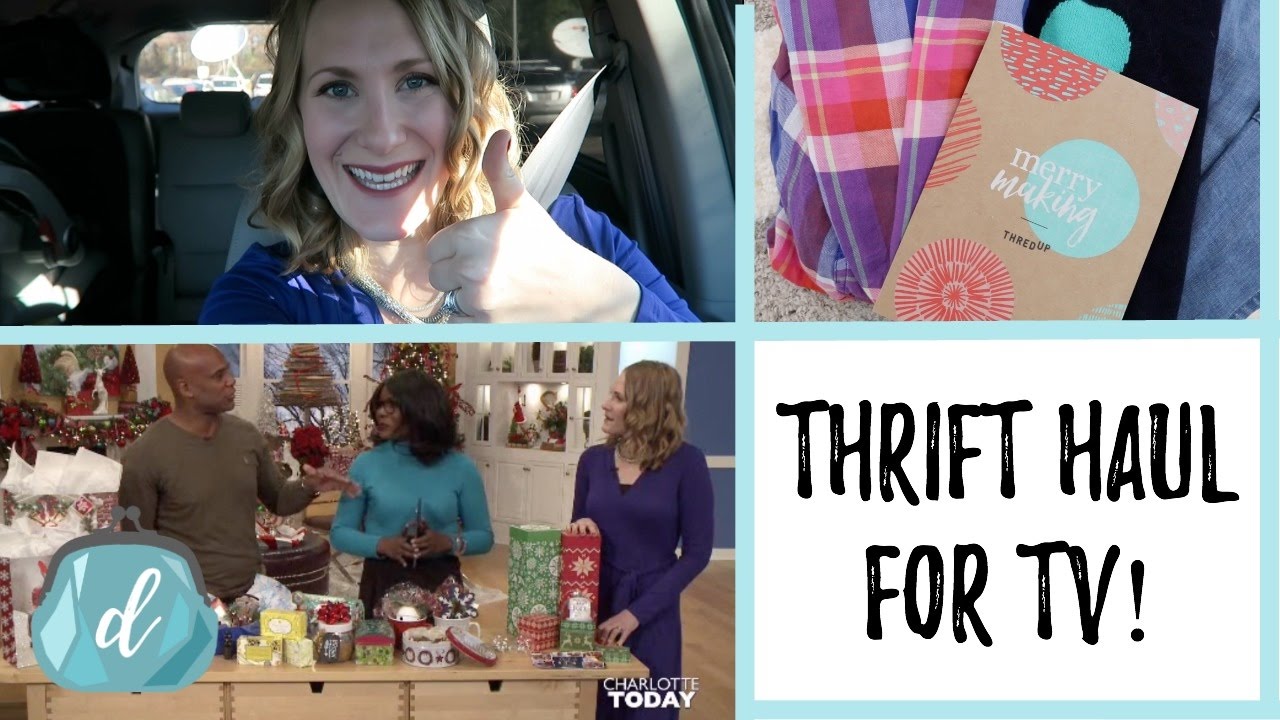 Thrift clothing haul & being on TV! (feat. thredUP)
