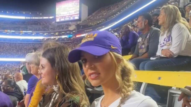 Lane Kiffin’s daughter Landry does insane acrobatic pose with bf, LSU’s ...