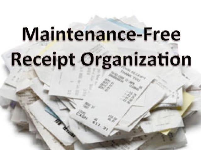 Easy receipt organization