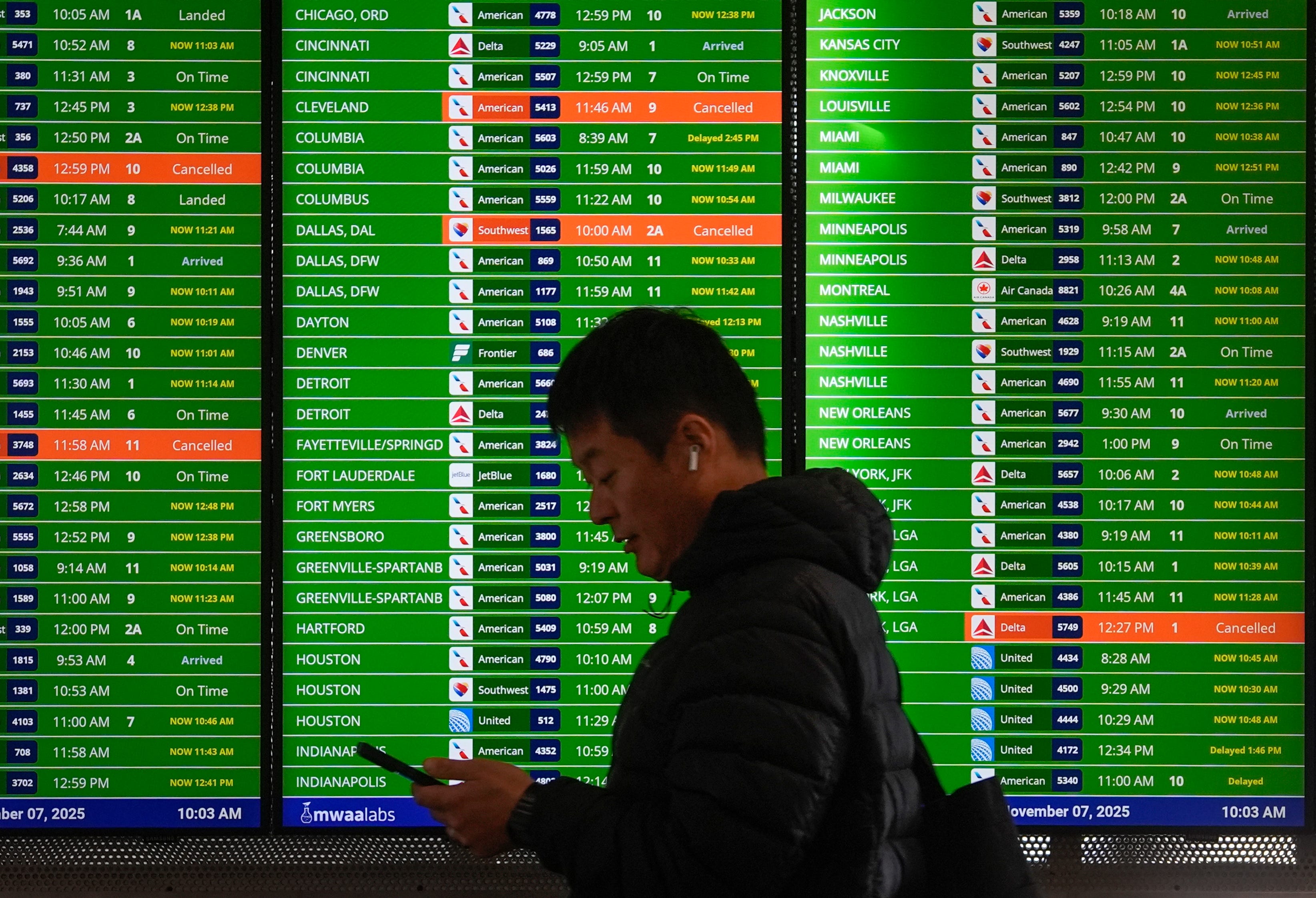 Recap: Flights canceled at Florida airports Friday in government shutdown