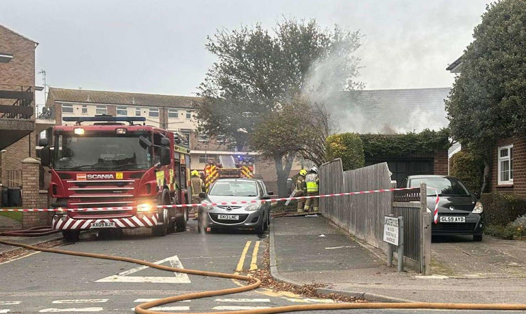 Emergency services called to building blaze in Lancaster Close ...