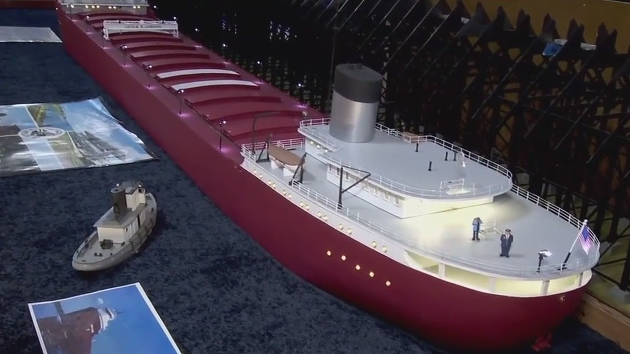 Arthur Anderson cargo ship replica at Model Railroad Museum