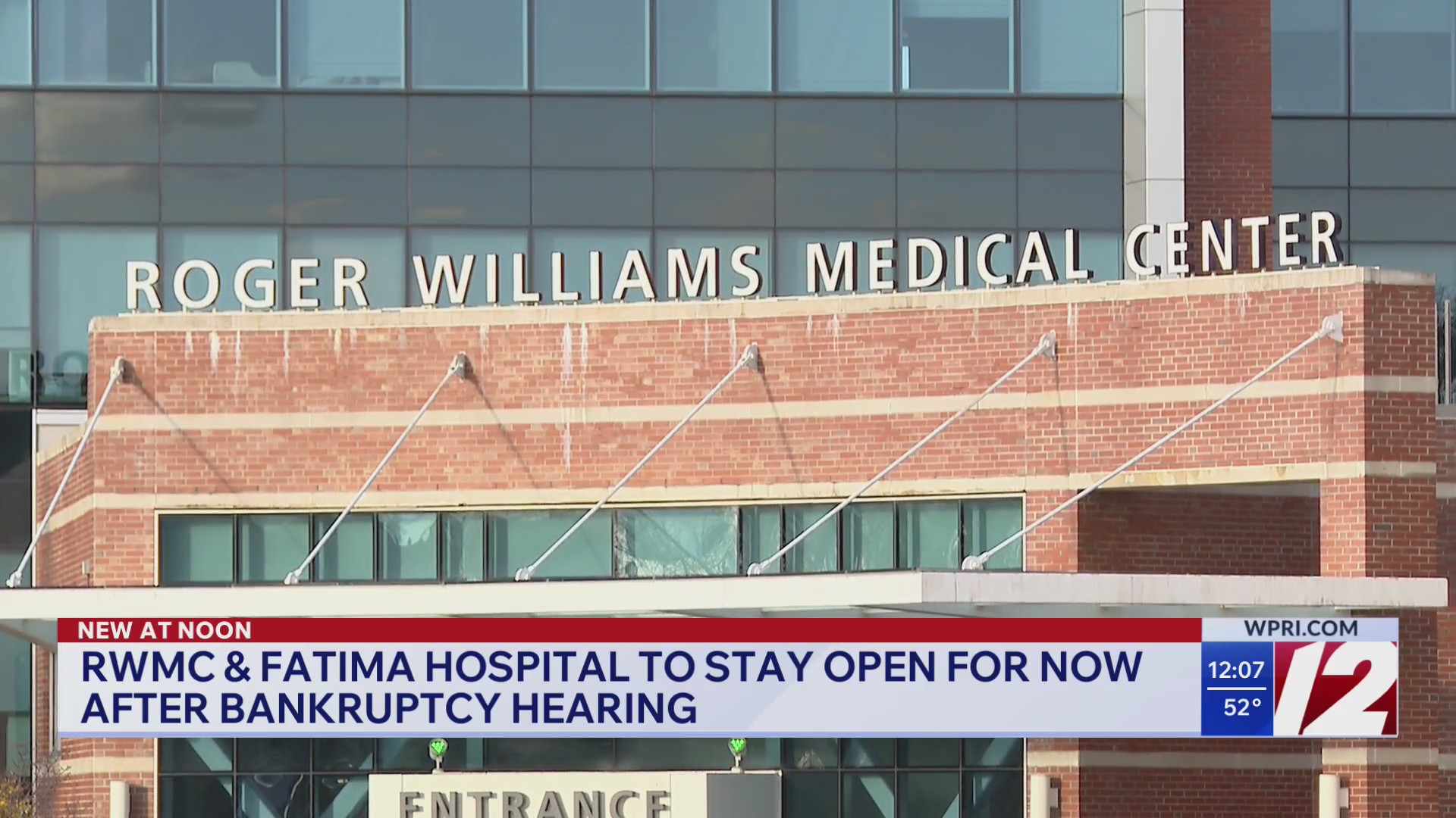 Roger Williams, Fatima Hospitals to stay open for now after bankruptcy hearing