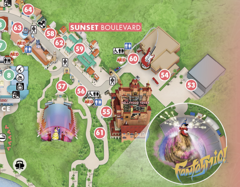 2026 Hollywood Studios map – Walt Disney World
