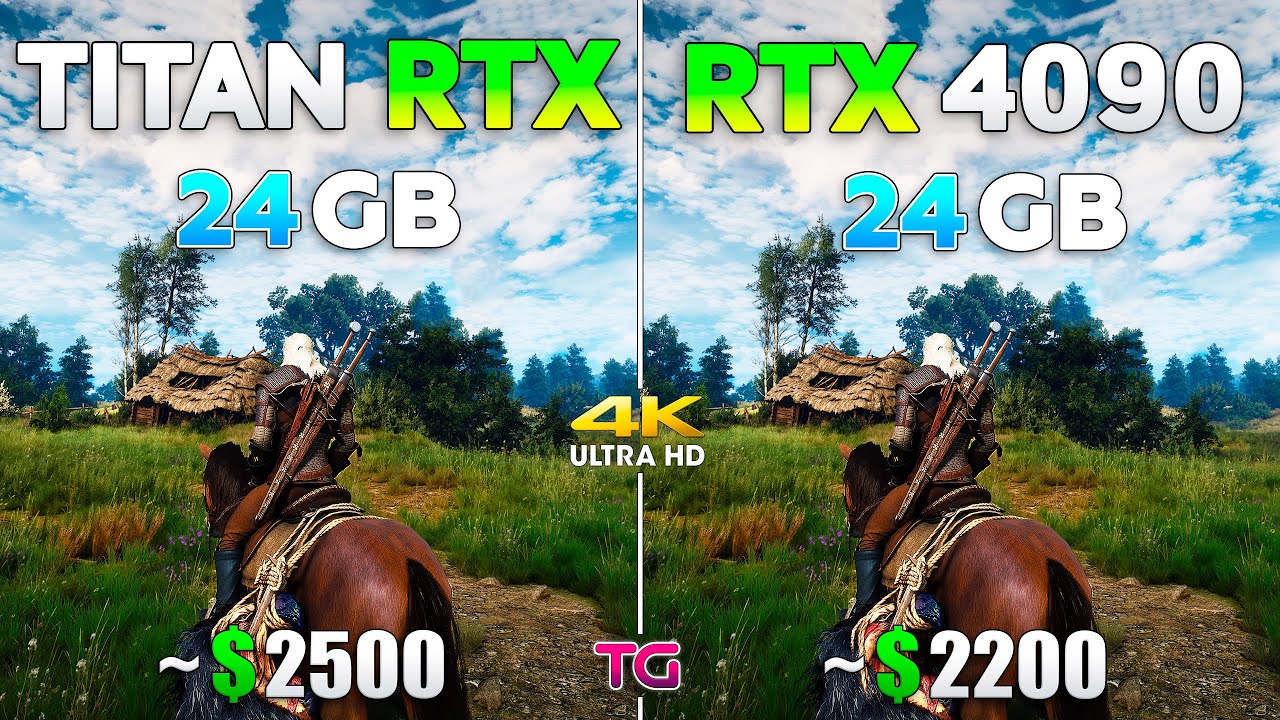 Titan RTX vs RTX 4090 - test in 4K