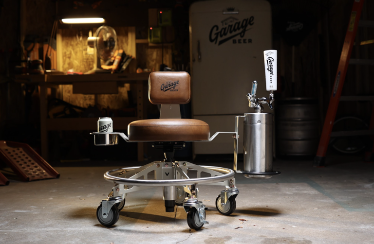 Travis and Jason Kelce's Garage Beer Drops Ultimate Man Cave Throne