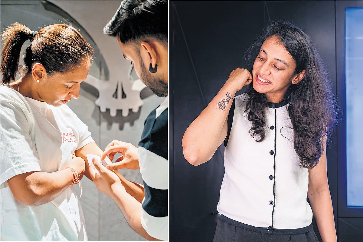 Inkredible! BTS of Harmanpreet Kaur and Smriti Mandhana's custom tattoo