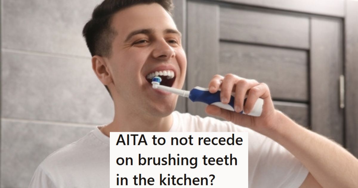 His Roommate Said Brushing Teeth In The Kitchen Was Gross And To Stop ...