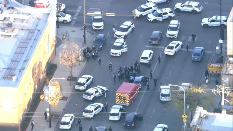 Man detained in stolen ambulance chase after shots fired by Chicago ...