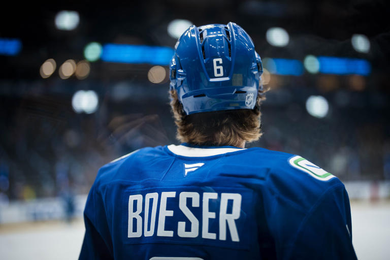 Scenes from practice: Boeser moves to left wing as Canucks shake up ...