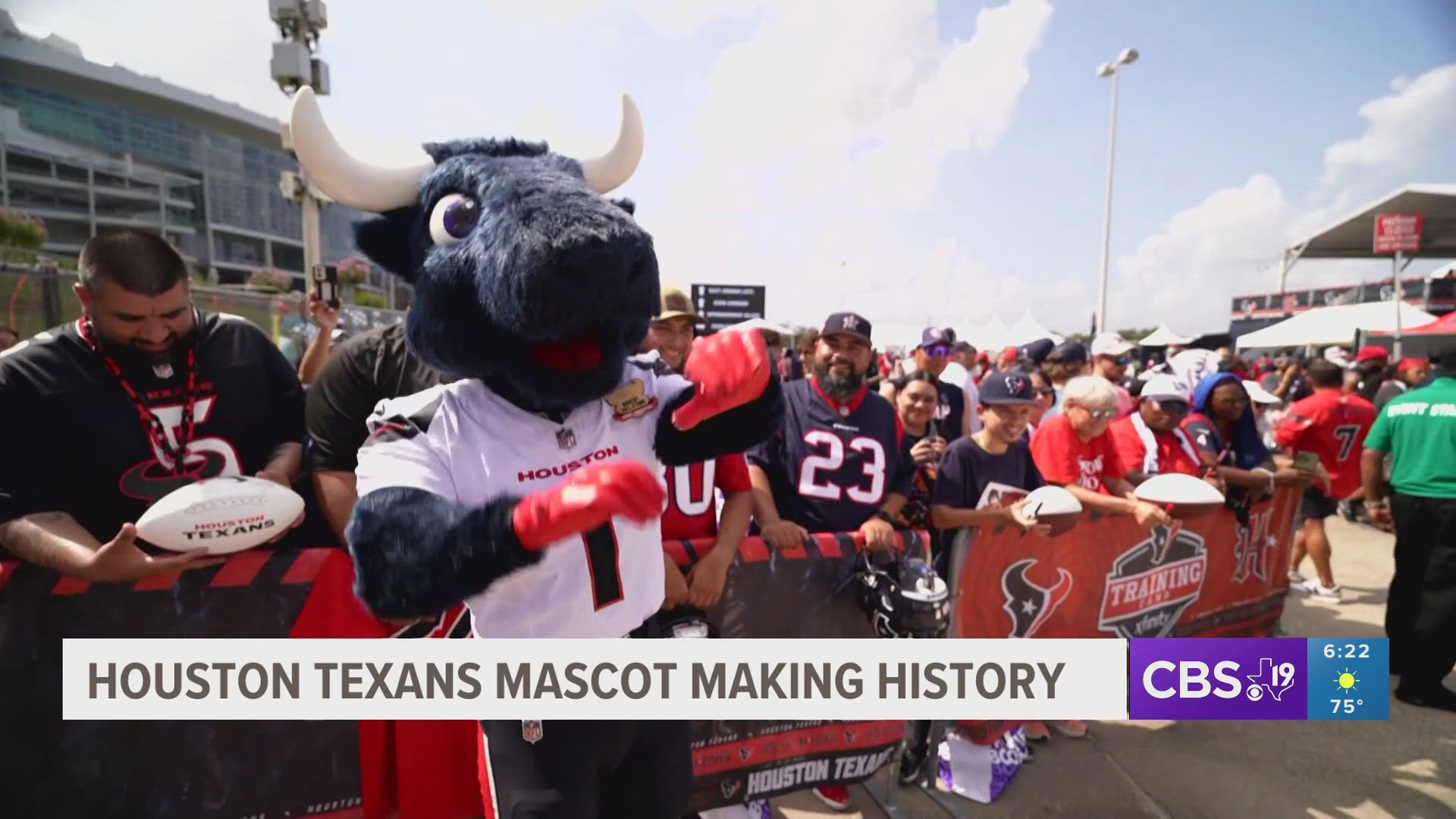 Houston Texans mascot 'Toro' is making history