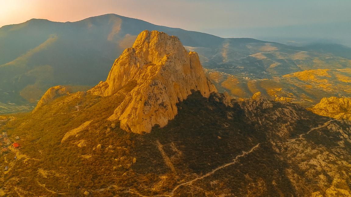 Flying Over Mexico’s Giant Monolith