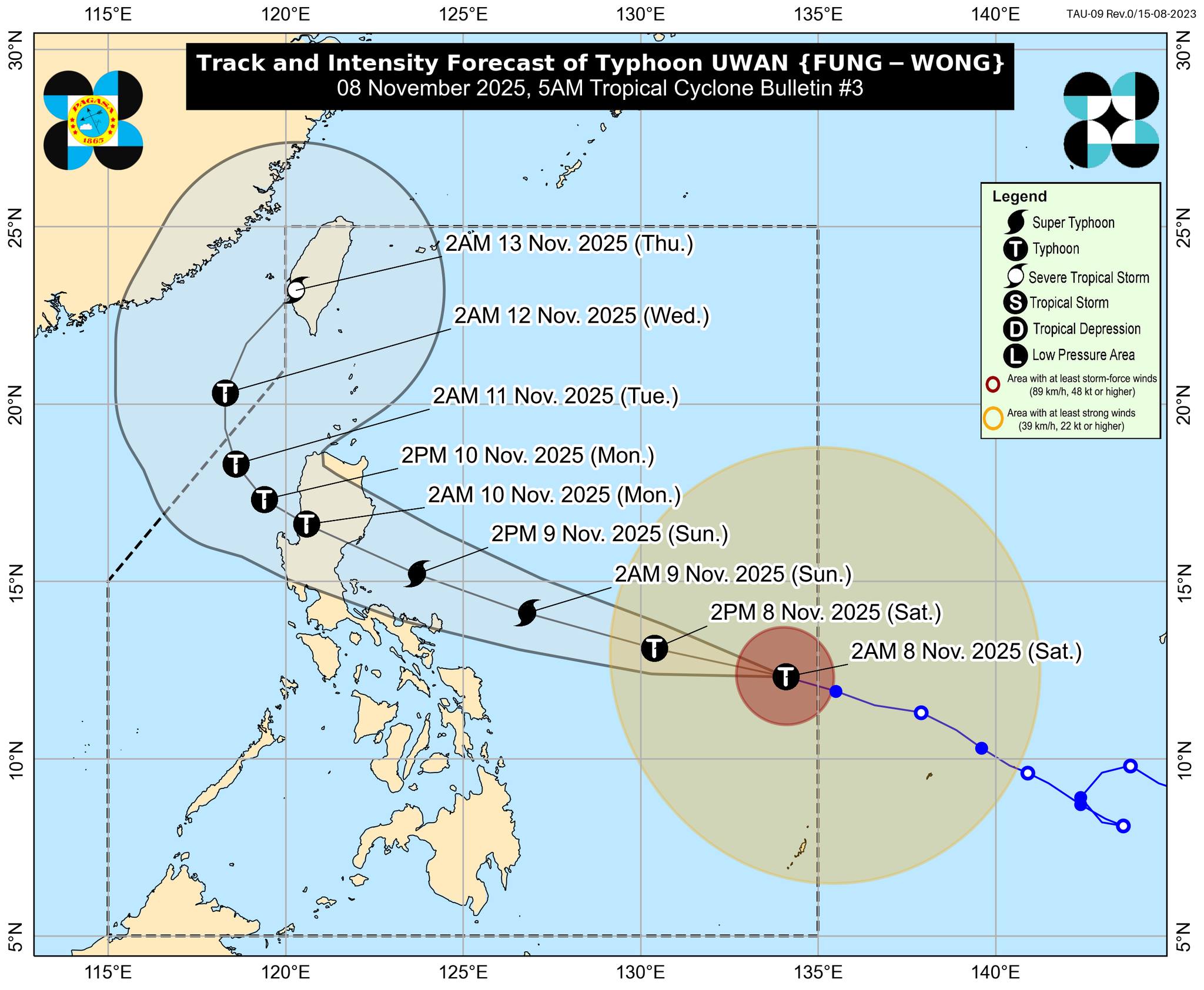 LIVE UPDATES: Typhoon Uwan (Nov. 8, 2025)