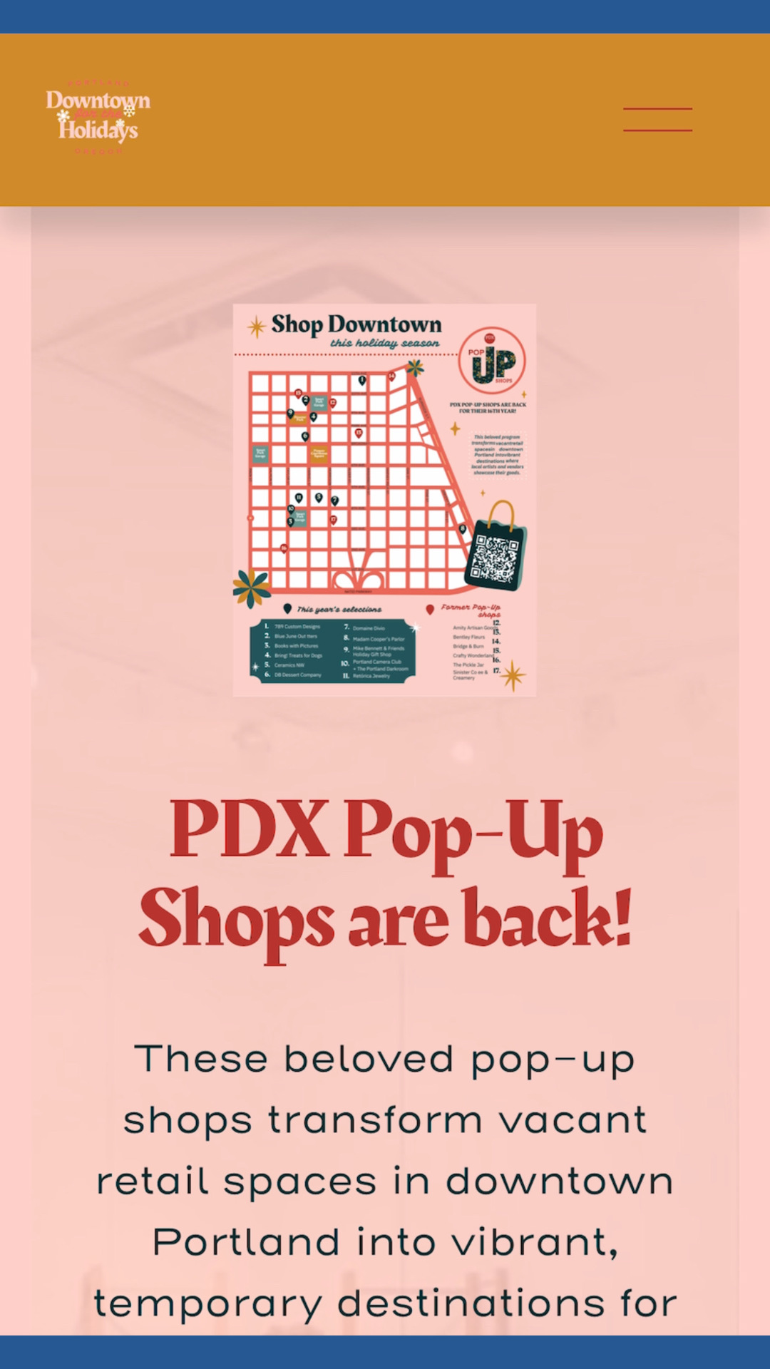 PDX Pop-Up Shops are back!