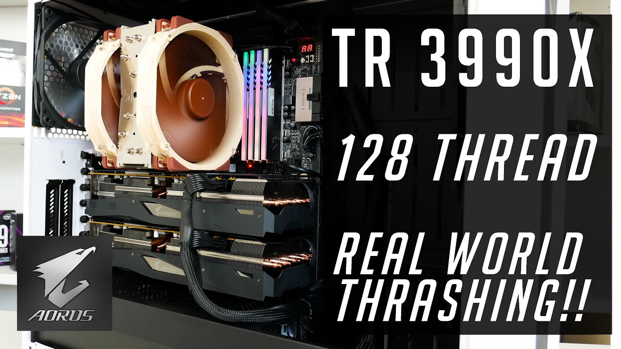 AMD 3990x thrashed real world / Gigabyte TRX40 build