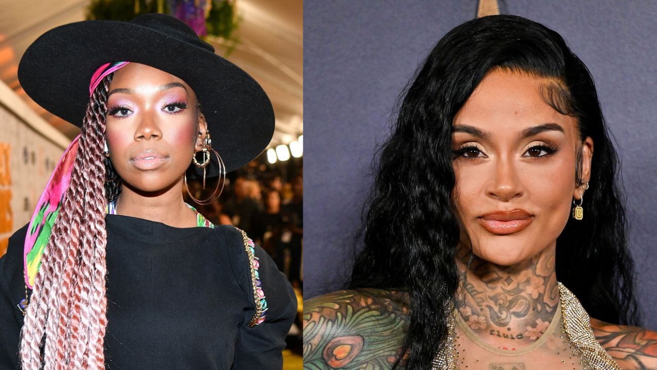 Kehlani gives Brandy her flowers during ‘Boy Is Mine Tour’ stop in L.A ...