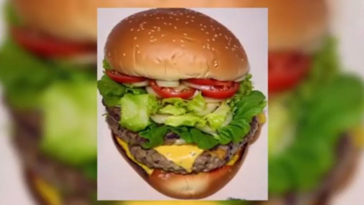 99% see only a burger, but only Ultra-HD eyes can identify the hidden ...