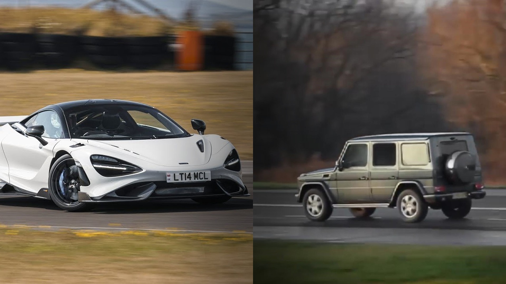 McLaren 765LT VS Mercedes G Wagen