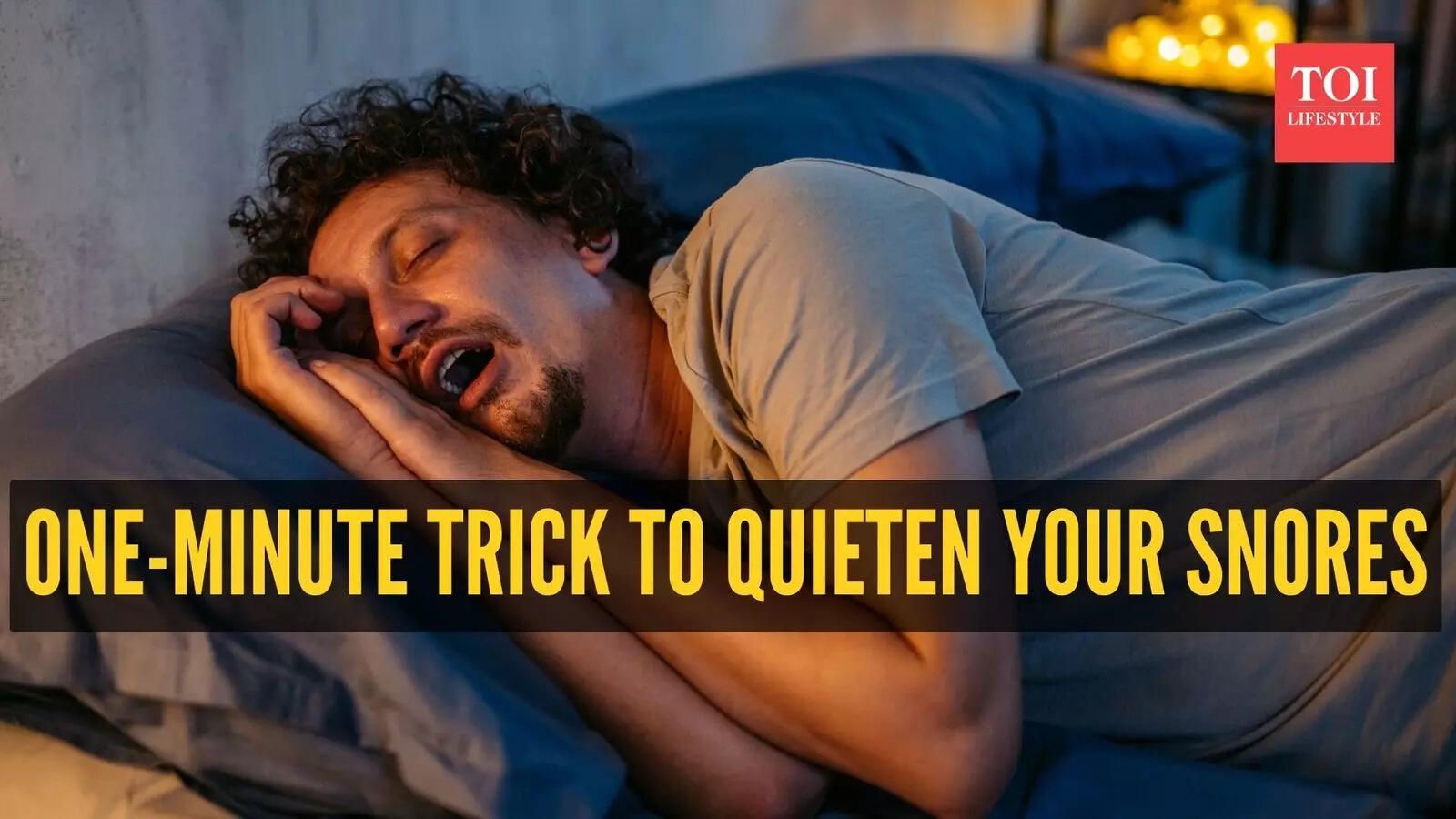 Easy one-minute exercise trick to stop your snoring, no gadgets required