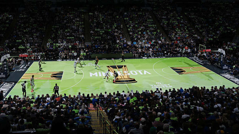 Timberwolves’ Neon Green NBA Cup Court Shocks Basketball Fans