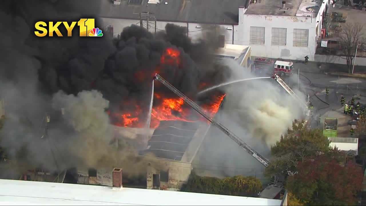 4-alarm fire in North Baltimore has been contained, SKY 11 reports
