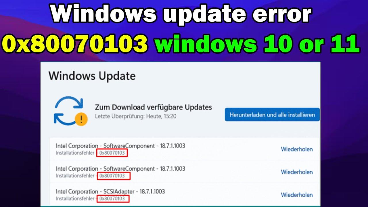 Solución al error 0x80070103 de Windows: guía completa paso a paso